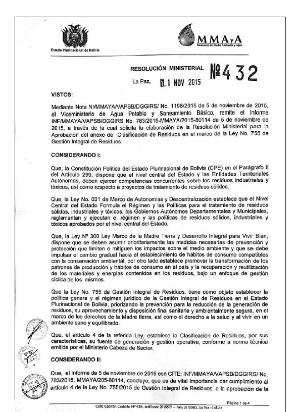 Biblioteca del Agua - MMAyA - SIARH